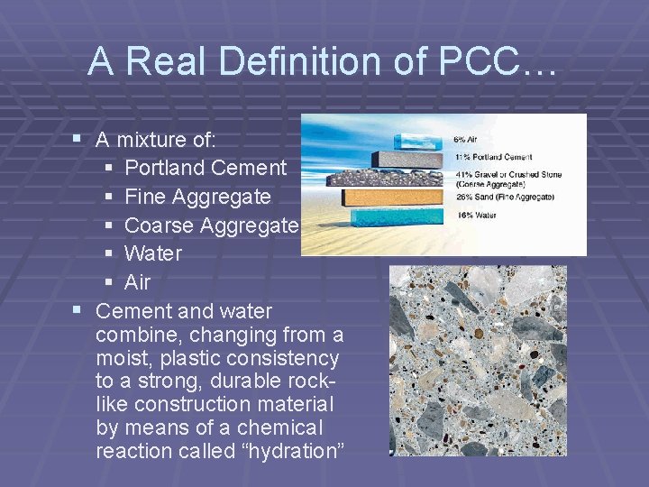 Concrete One Definition of Portland Cement Concrete Portland