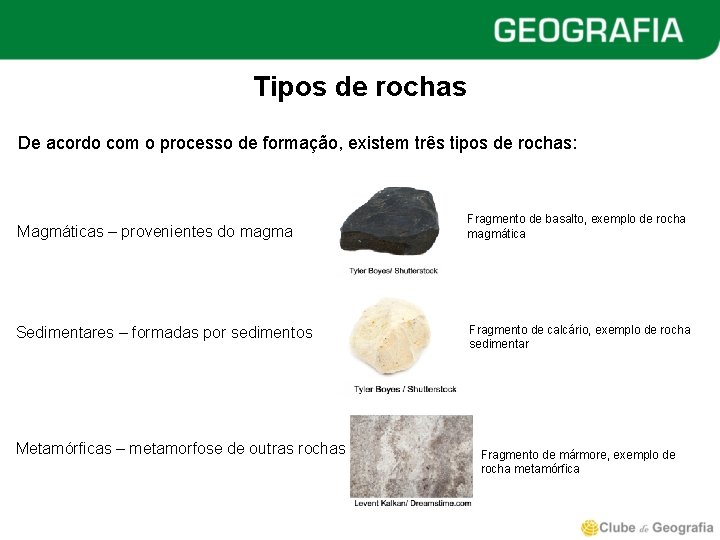 As paisagens terrestres formao das rochas e do