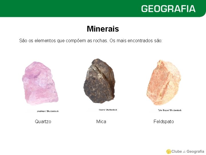 As paisagens terrestres formao das rochas e do