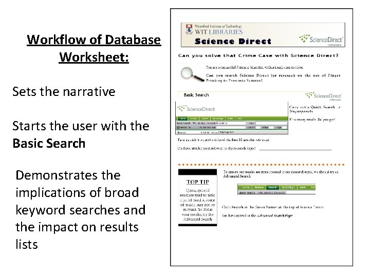 Learning By Doing Redesigning the First Year Information