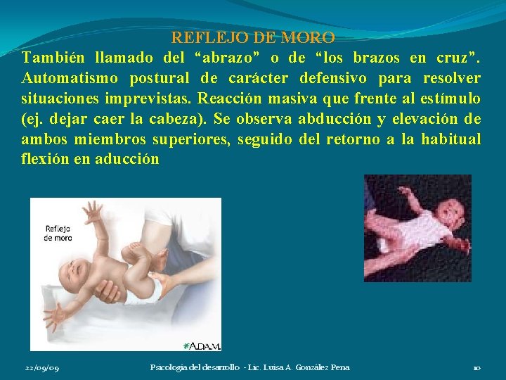 EL RECIEN NACIDO Reflejos Arcaicos 220909 Psicologa del