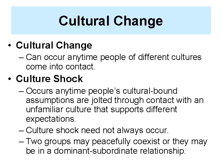 Chapter 2 The Role of Culture Understanding Race