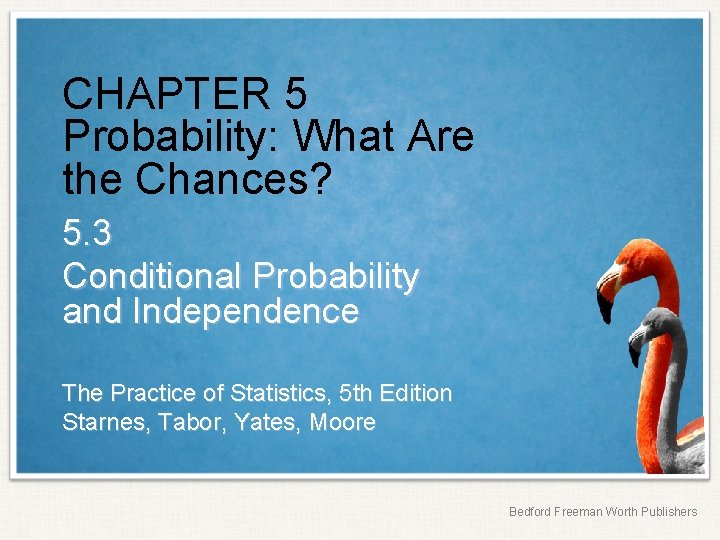CHAPTER 5 Probability What Are the Chances 5