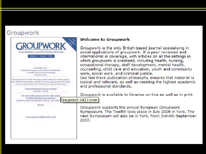 Group Work Practice Historical Developments Chapter 2 Treatment