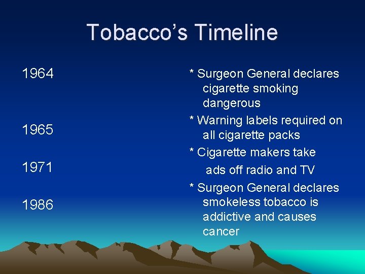 Can you list 5 reasons why smokeless tobacco