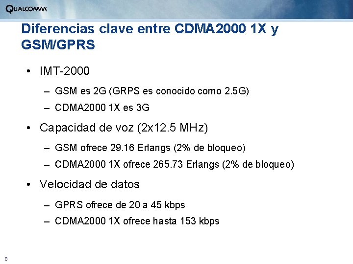 CDMA 2000 y WCDMA Evolucin a Tercera Generacin