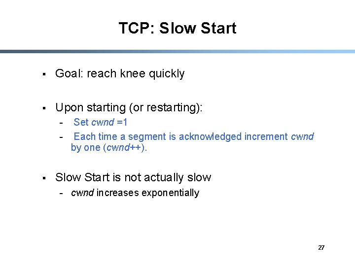 CS 268 Lecture 5 TCP Congestion Control Ion