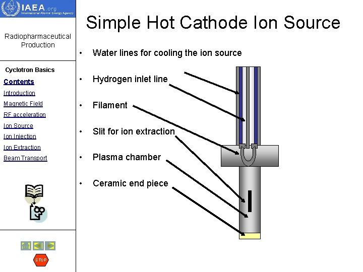 Hot cathode ion source