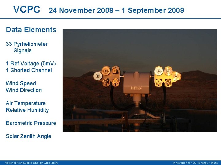 Variable Condition Pyrheliometer Comparisons 11 th International ...