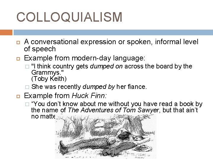 LITERARY DEVICES ADVENTURES OF HUCKLEBERRY FINN BILDUNGSROMAN A