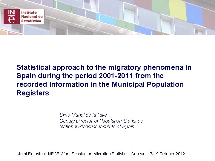 Statistical approach to the migratory phenomena in Spain