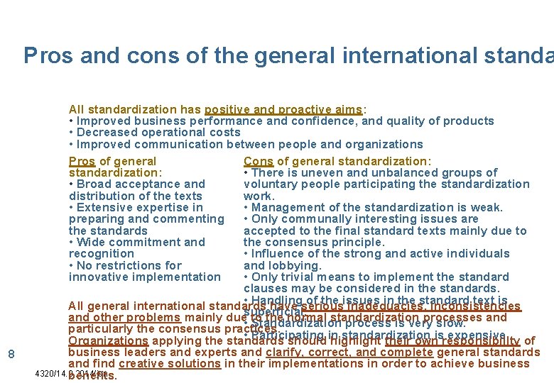 Needs and expectations for the ISO 9001 2015