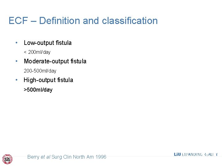 SNAP How to treat enterocutaneous fistulas Oslo March