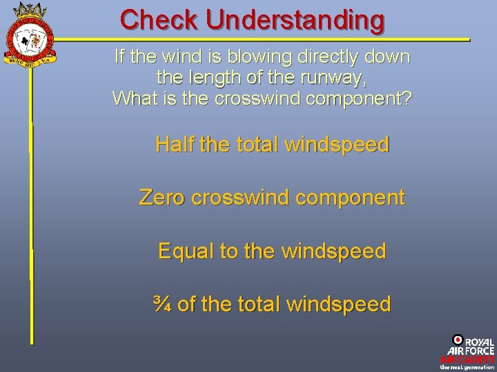Air Navigation Met Conditions and Weather Lecture Six