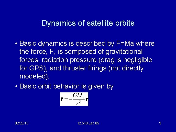 12 540 Principles of the Global Positioning System