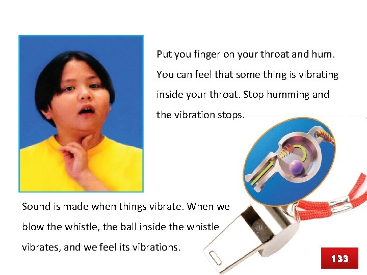 3 Vocabulary sound vibrate loudness pitch musical instrument