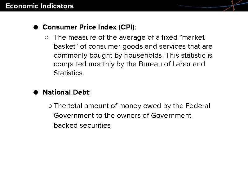 Business Cycles Characteristics and Causes The two phases