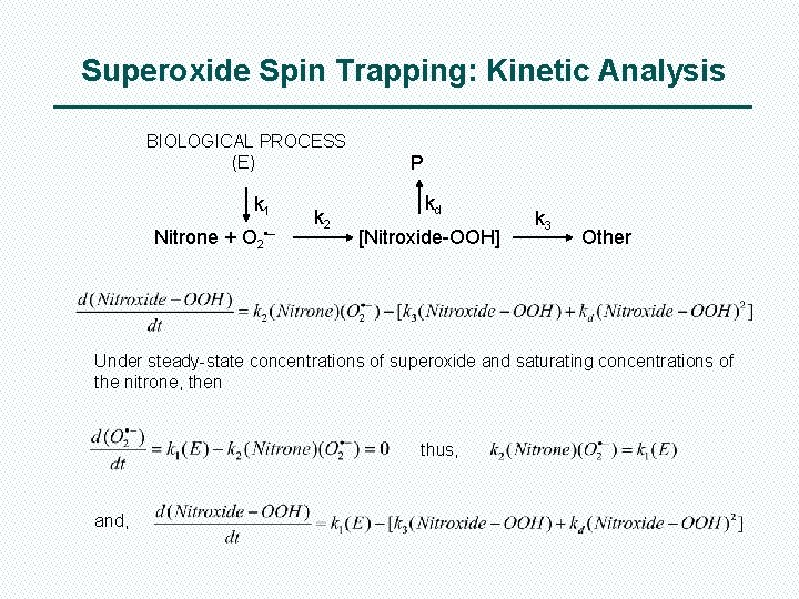 DETECTION OF SUPEROXIDE WITH DMPO AND IMPROVED NITRONES