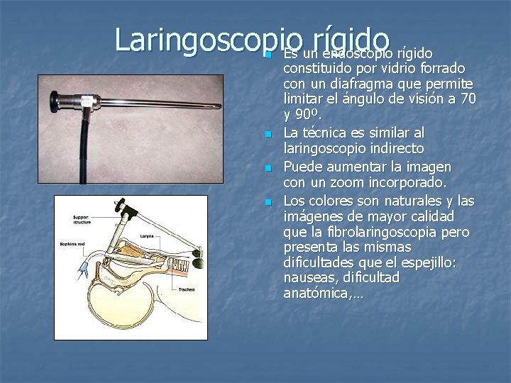 Cursotaller de exploracin larngea Laringoscopia indirecta Laringoscopia ...