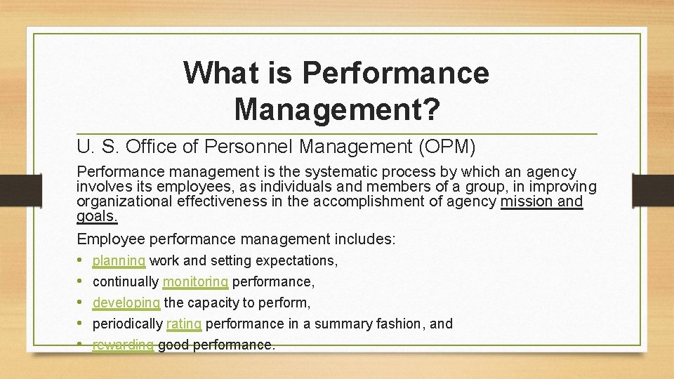 Strategic Performance Management Sam Redding BSCP Center Allison