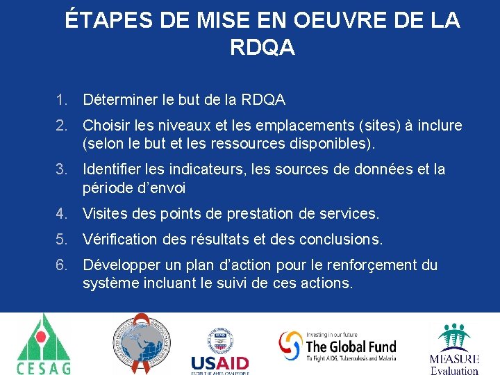 OUTIL DVALUATION DE LA QUALITE DES DONNEES DE