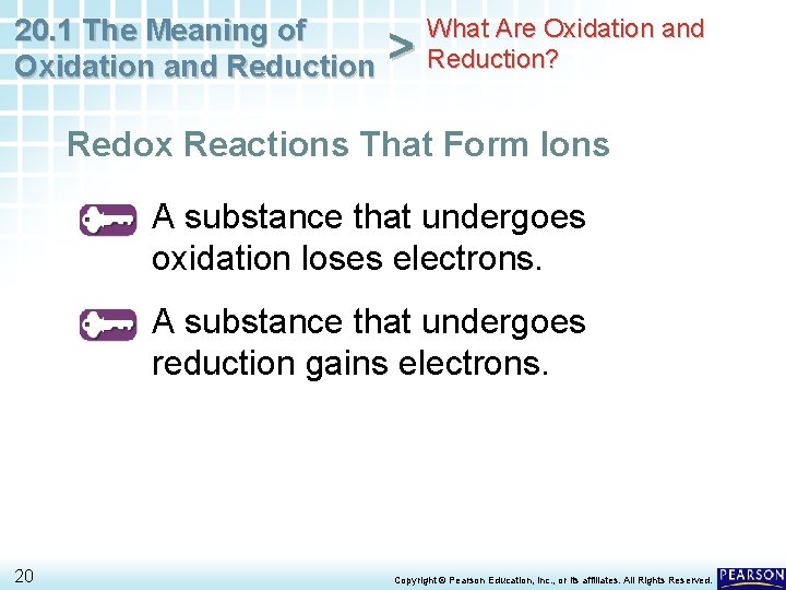 20 1 The Meaning of Oxidation and Reduction