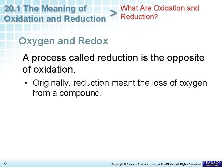 20 1 The Meaning of Oxidation and Reduction