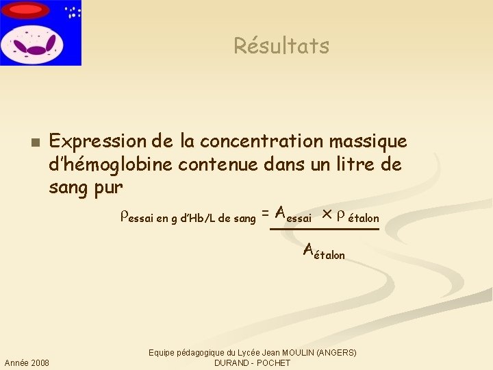 Dosage de lhmoglobine Principe n Dosage en images