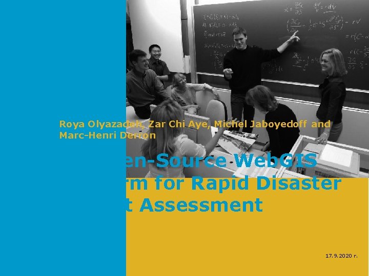 Roya Olyazadeh Zar Chi Aye Michel Jaboyedoff and