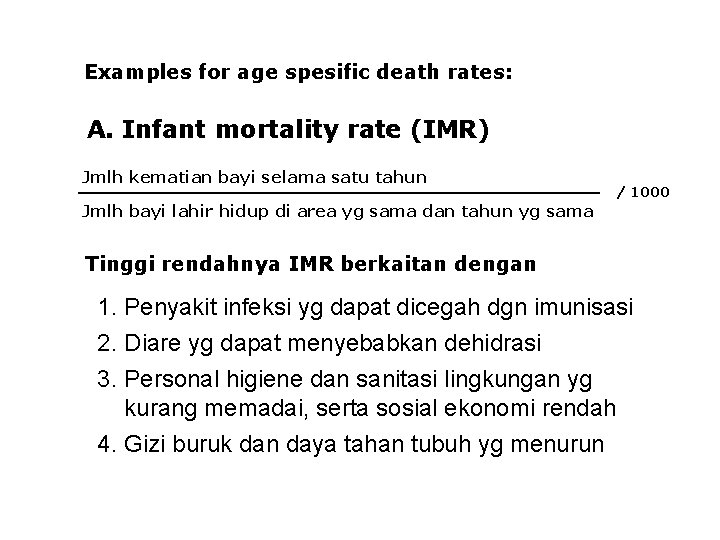 UkuranUkuran Dasar Dalam Epidemiologi Created by Aria Gusti
