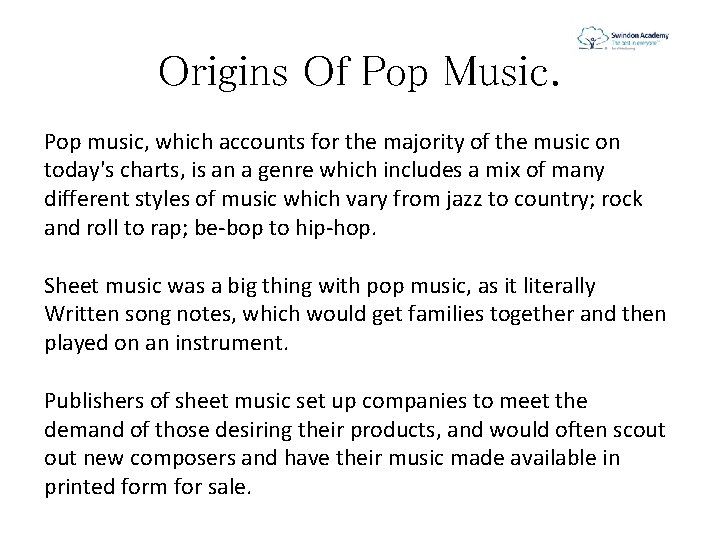 The History Of Pop Music About Pop Music