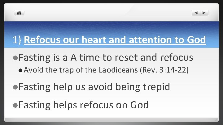 FASTING PRAYER THE KEY TO KINGDOM LIVING Refocus