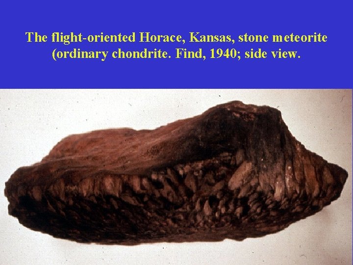 Meteorites The poor mans space probe From Earths