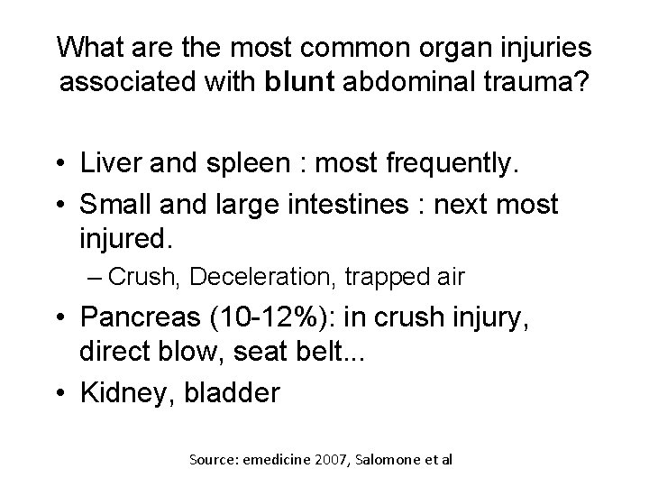 Case Based Presentation TRAUMA 2 Case Youre on