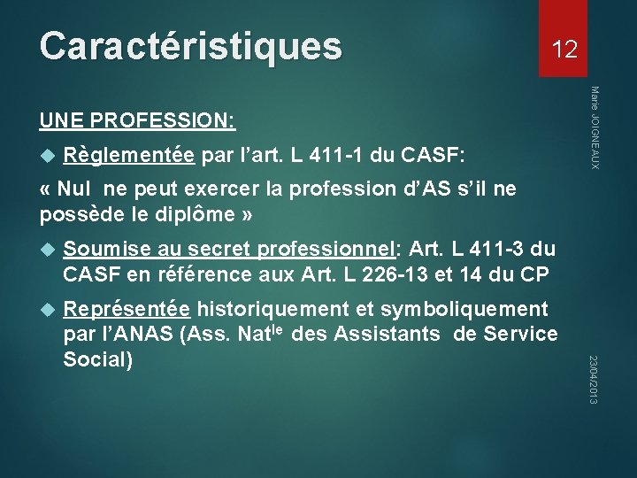 1 La rpartition des rles entre Assistants Sociaux