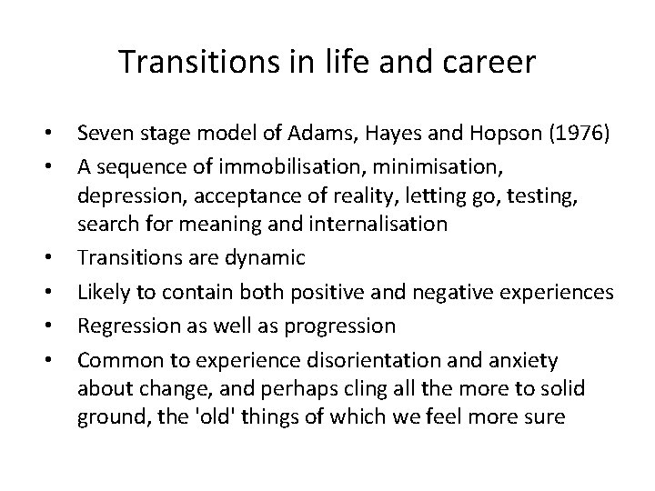 Navigating the transition to professional life as a