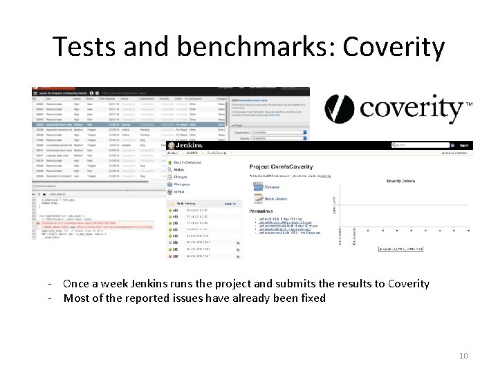Advancing Cern VMFS and its Development Infrastructure Jos
