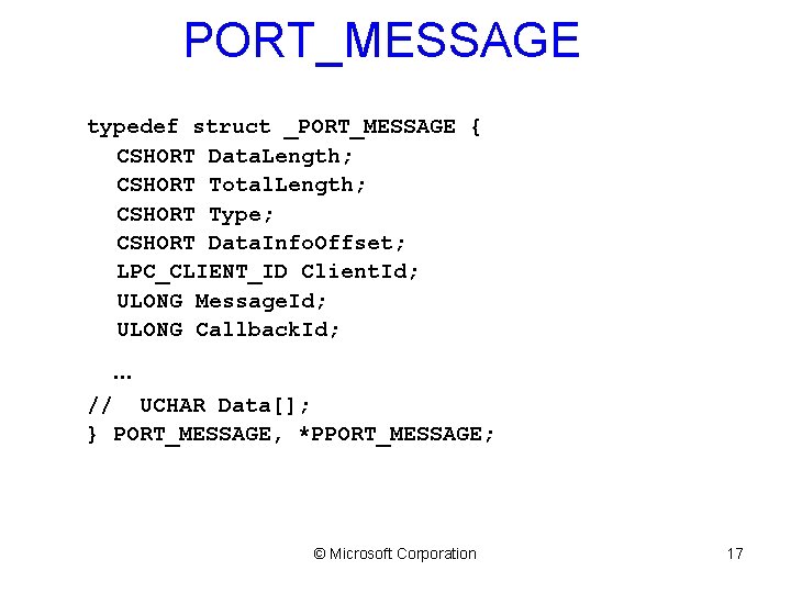 Windows Kernel Internals Lightweight Procedure Calls David B