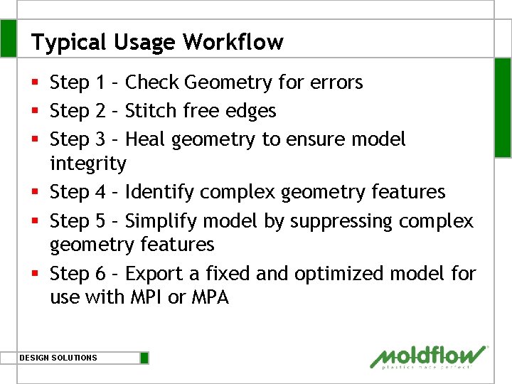 Moldflow CAD Doctor Version 2 0 3 D