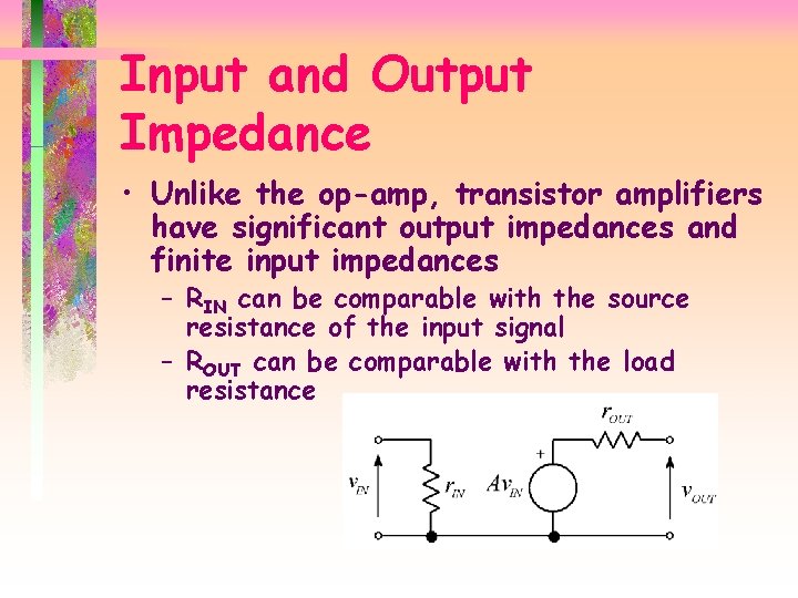 Common Emitter Amplifier To analysis the circuit Determine