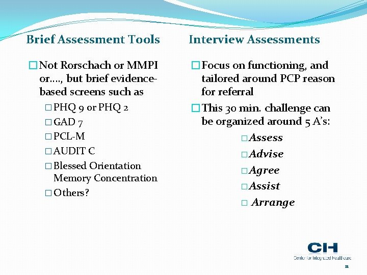 Introduction to PCMHI Functions CCC CM and How