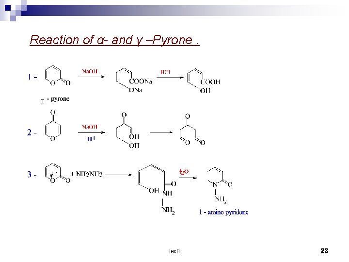 Synthesis of pyridine 1 By heating the hydrochloride