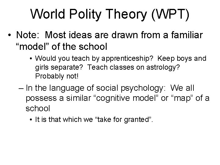 Sociology 2 Class 14 World Polity Theory Copyright