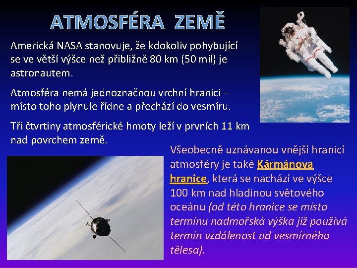 Atmosfra Dl 3 ATMOSFRA ZEM Je vrstva plyn