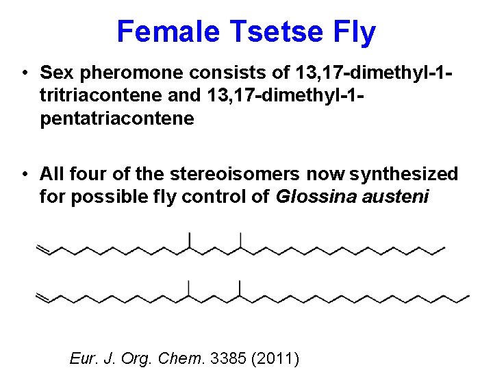 Special Topic 2 Insect Pheromones and Chemical Defense