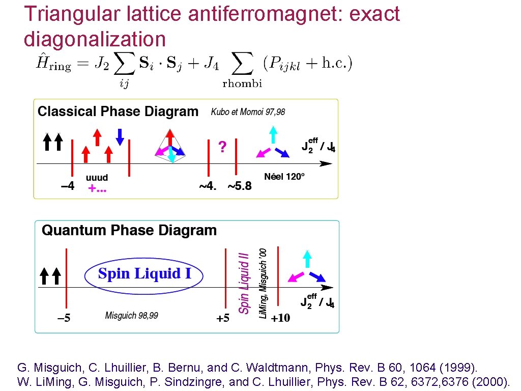 Exotic phases and quantum phase transitions in model