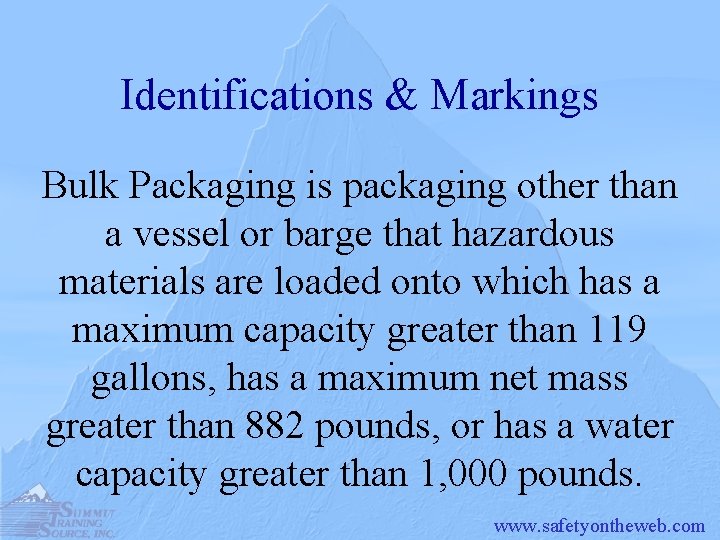 www safetyontheweb com HMT Bulk LoadingUnloading www safetyontheweb