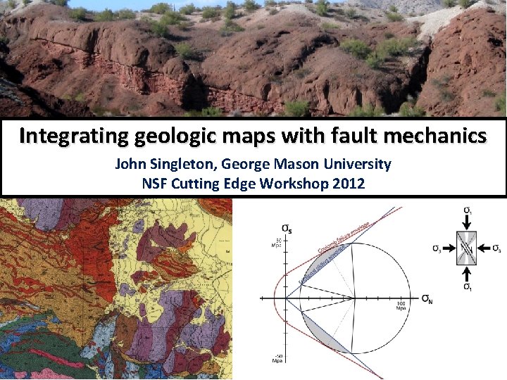 Integrating geologic maps with fault mechanics John Singleton