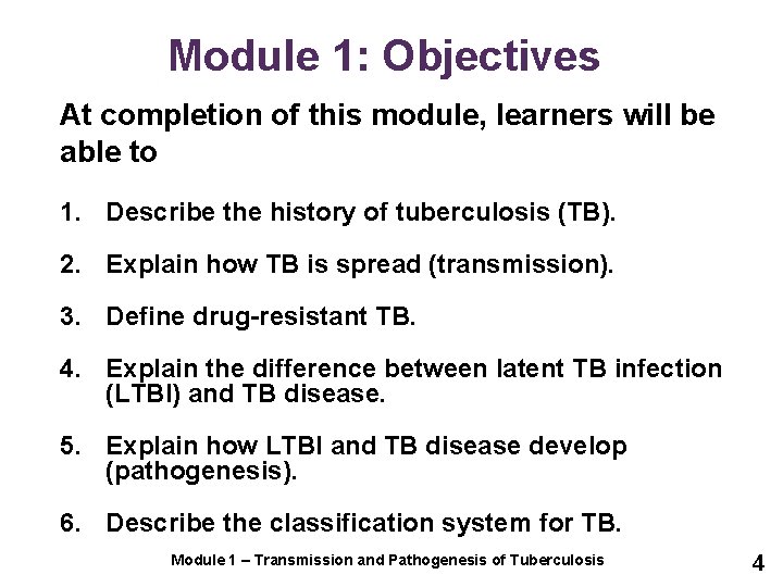 SelfStudy Modules on Tuberculosis 1 5 Centers for