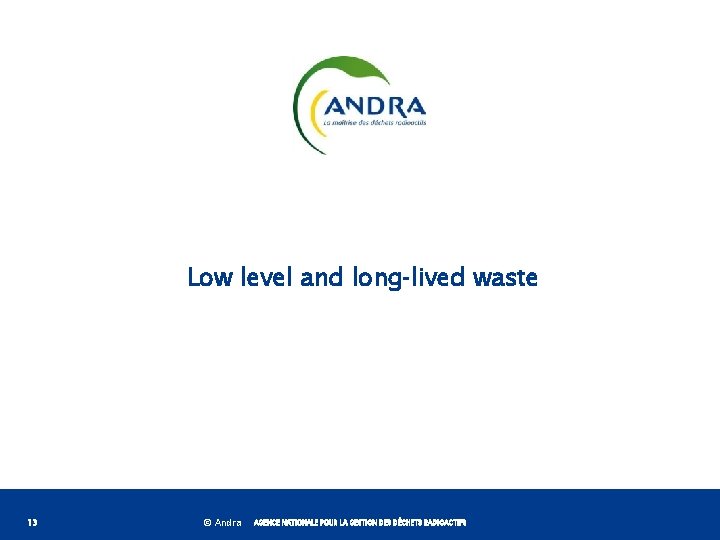 National approach and experience on disposal of ILW